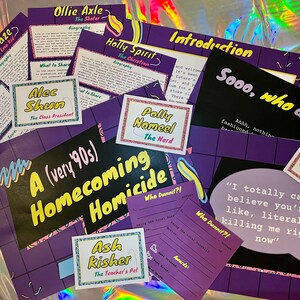 90s Murder Mystery Party Kit (high School Reunion) | 10-15 Characters ...