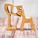 Human and Dog Wooden Statue - Etsy
