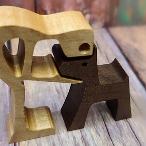 Human and Dog Wooden Statue - Etsy