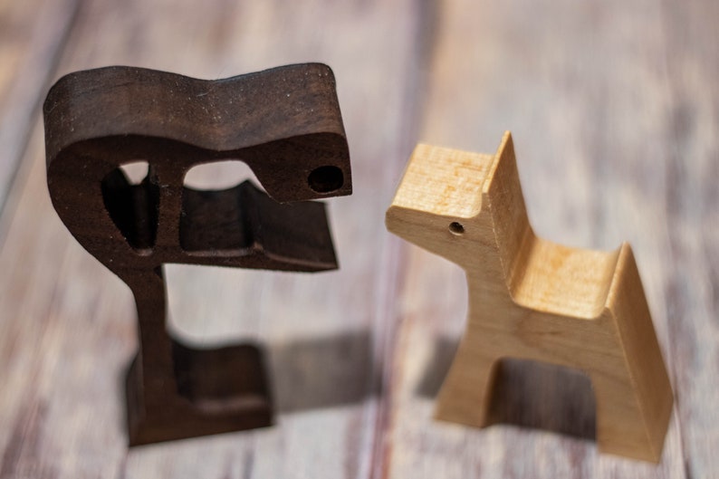 Human and Dog Wooden Statue - Etsy