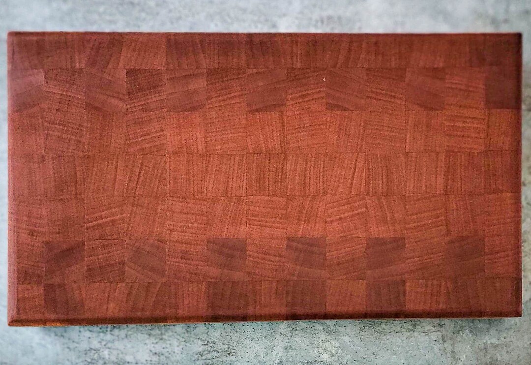 Cherry End Grain Thick Chop Block With Handles - Etsy