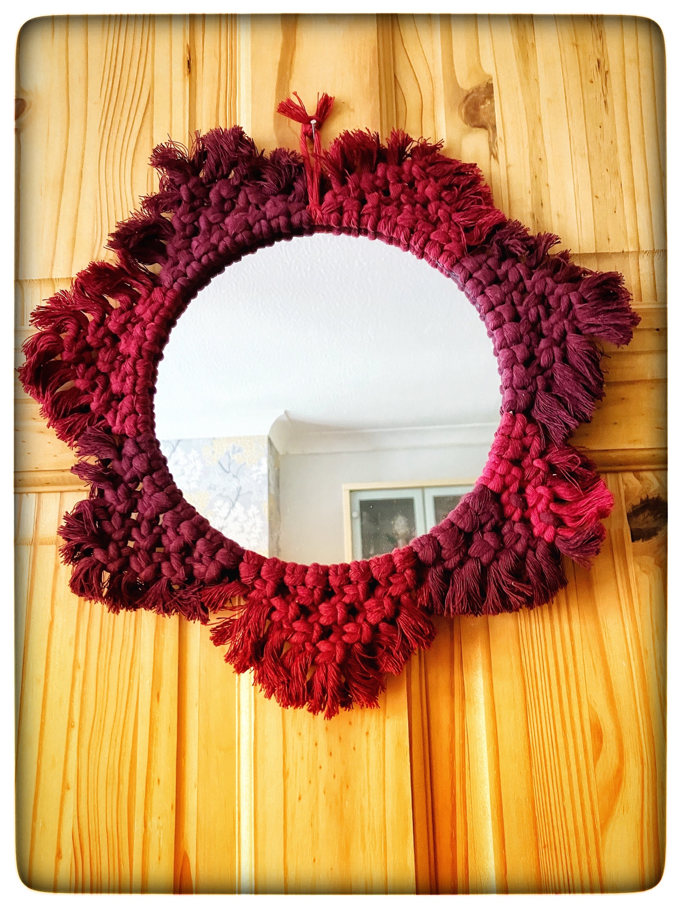 Macrame Mirror Frame - Etsy