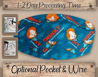 Chucky Face Mask - Etsy