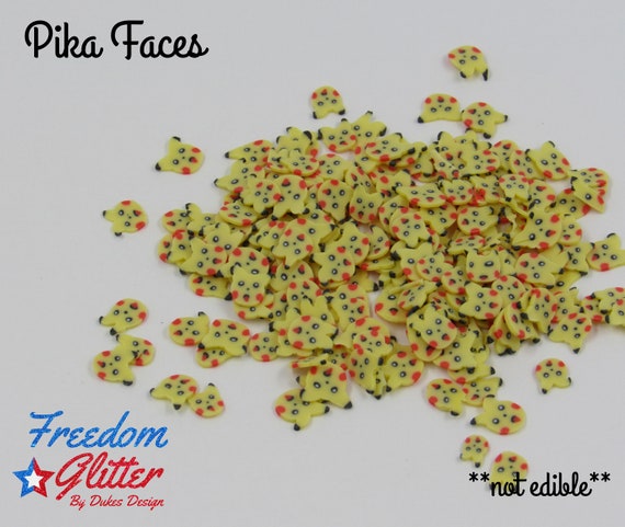Pika Faces Sprinkles/clay Sprinkles/clay Slices/fake Sprinkles | Etsy