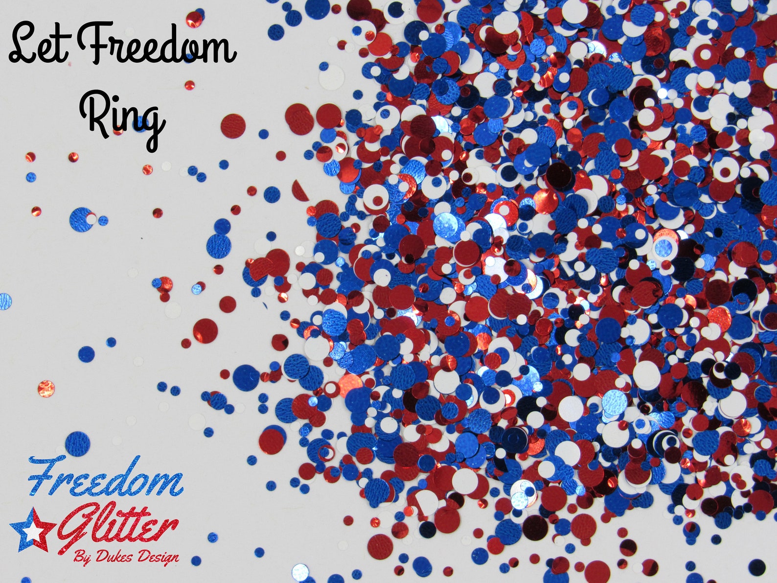 Let Freedom Ring Glitter/dot Confetti Glitter/metallic Confetti Glitter ...