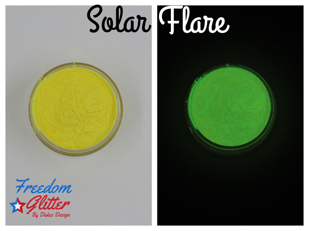 Solar Flare Pigment/yellow Glow Pigment/glow in the Dark Pigment/glow ...
