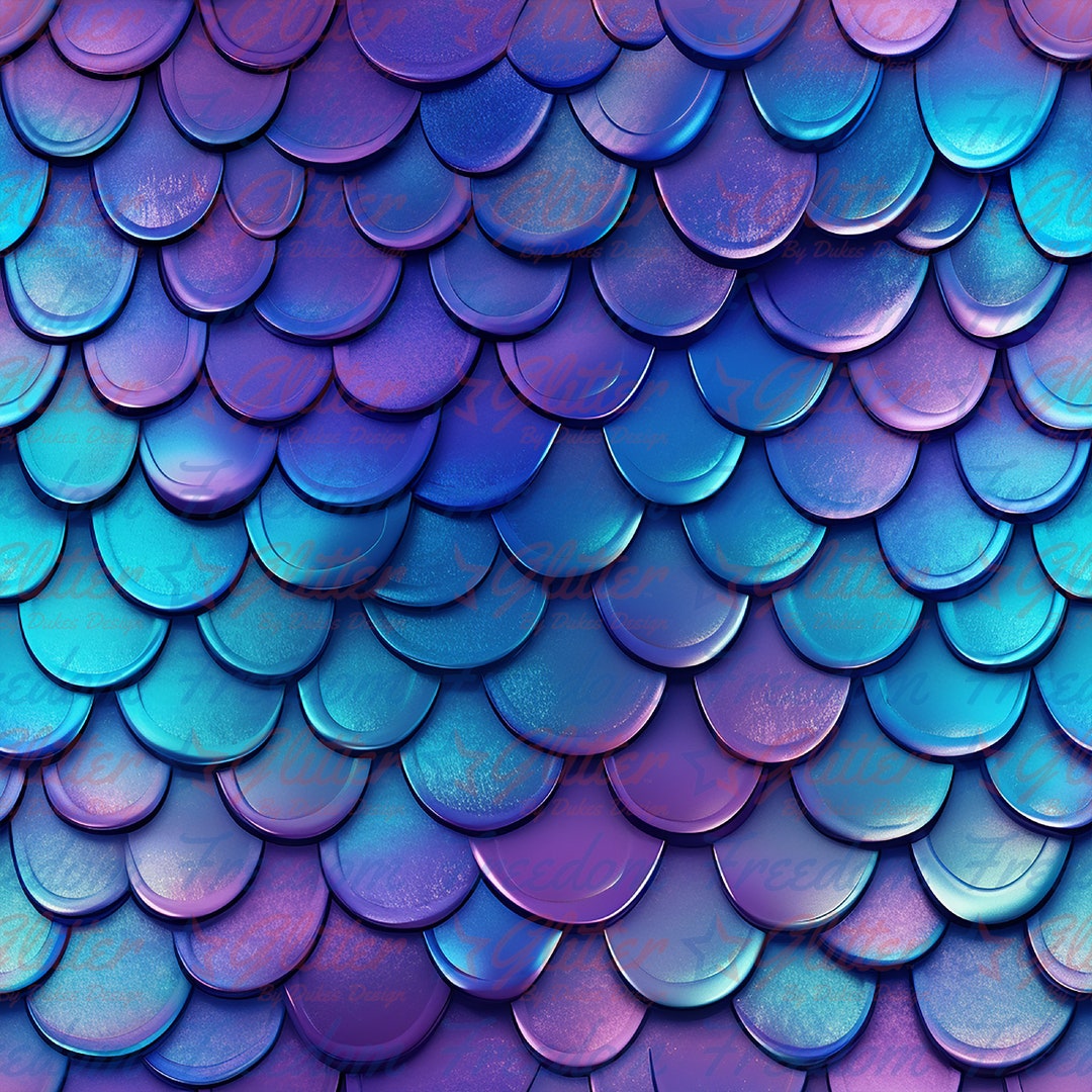 Mermaid Scales 4/printed Vinyl/adhesive Vinyl/holographic Vinyl/tumbler ...