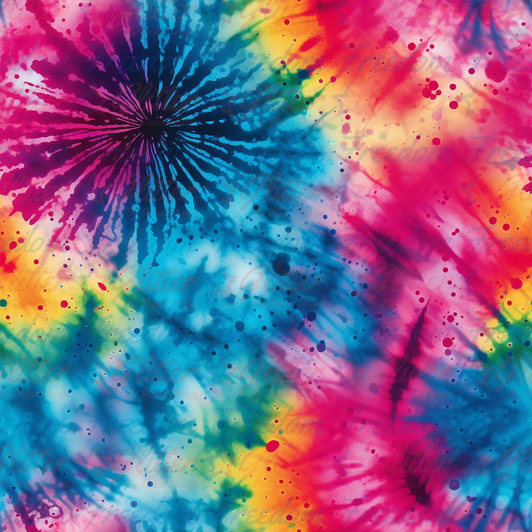 Tie Dye 3/printed Vinyl/adhesive Vinyl/tumbler Wrap - Etsy