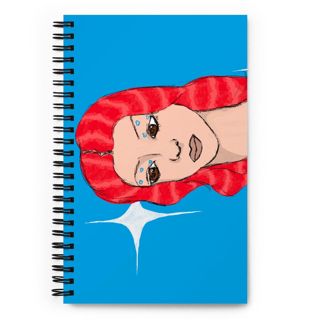 Anime Girl Dotted Page Spiral Notebook: Soft-touch Cover, Wire-o ...