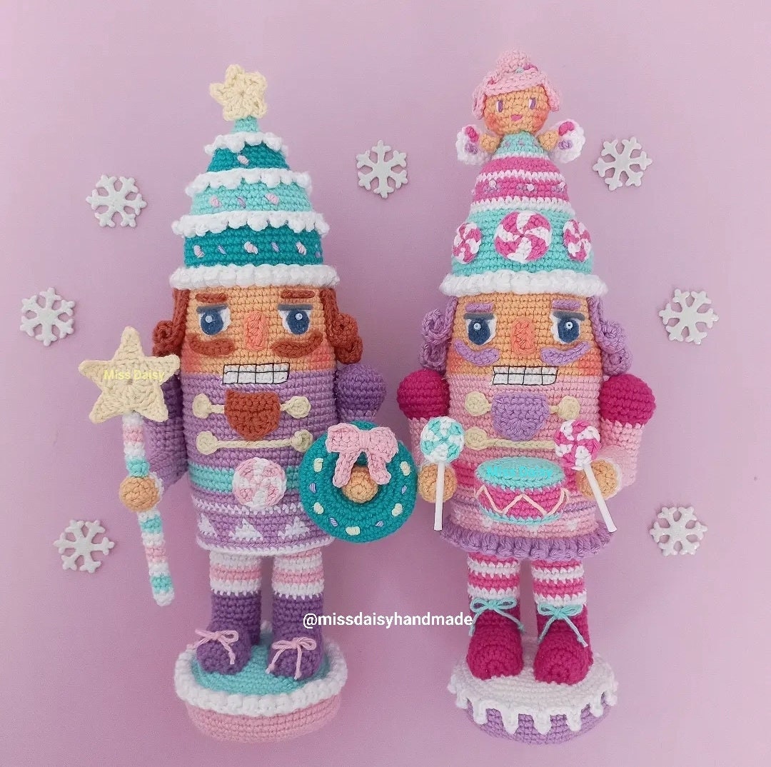 Nutcrackers Amigurumi Crochet Pdf Patterns: Christmas Tree & Sugarplum Fairy (2) by Miss Daisy ...