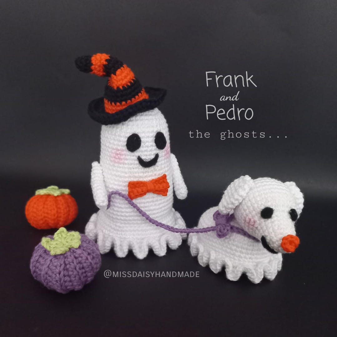 Frank and Pedro the Ghosts Amigurumi Pdf Pattern by MISS DAISY - Etsy