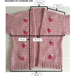 Strawberry Cardigan Pdf Crochet Pattern - Etsy