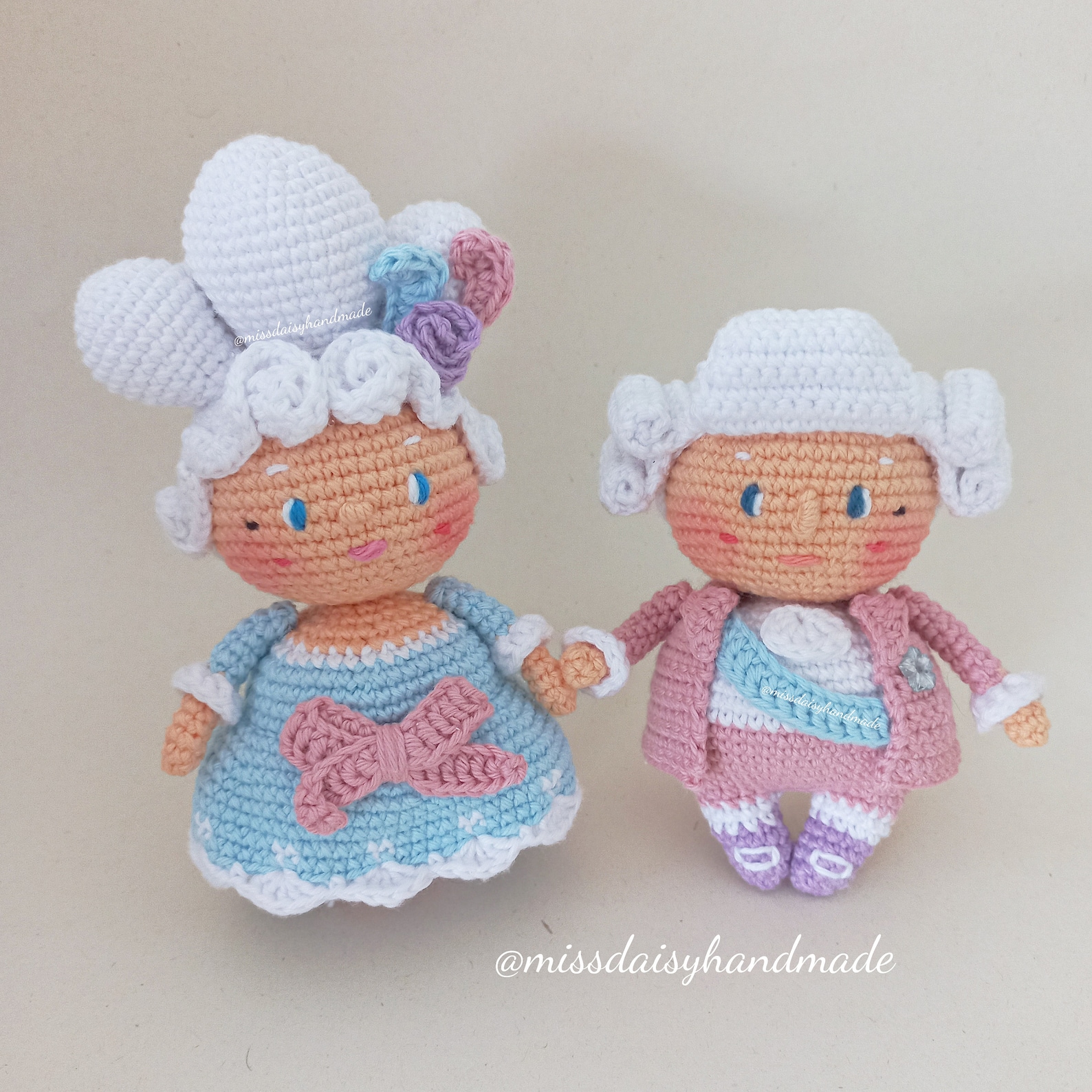 Little Marie Antoinette and King Louis XVI Crochet PDF Amigurumi ...