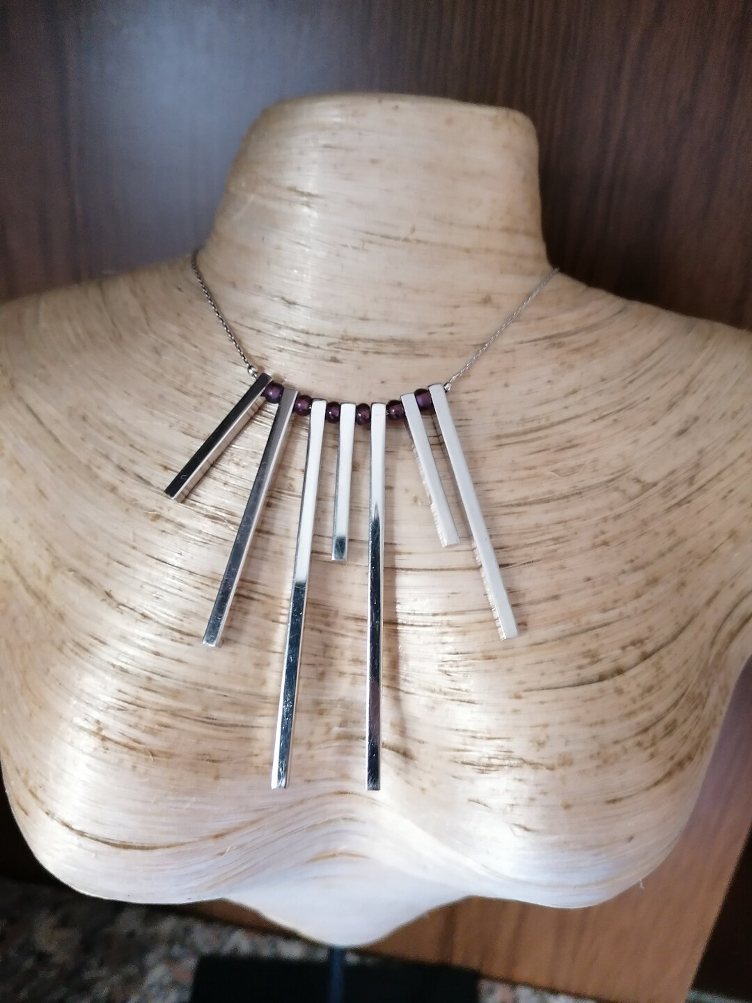 Collier rigide en argent avec pendentifs - Etsy France