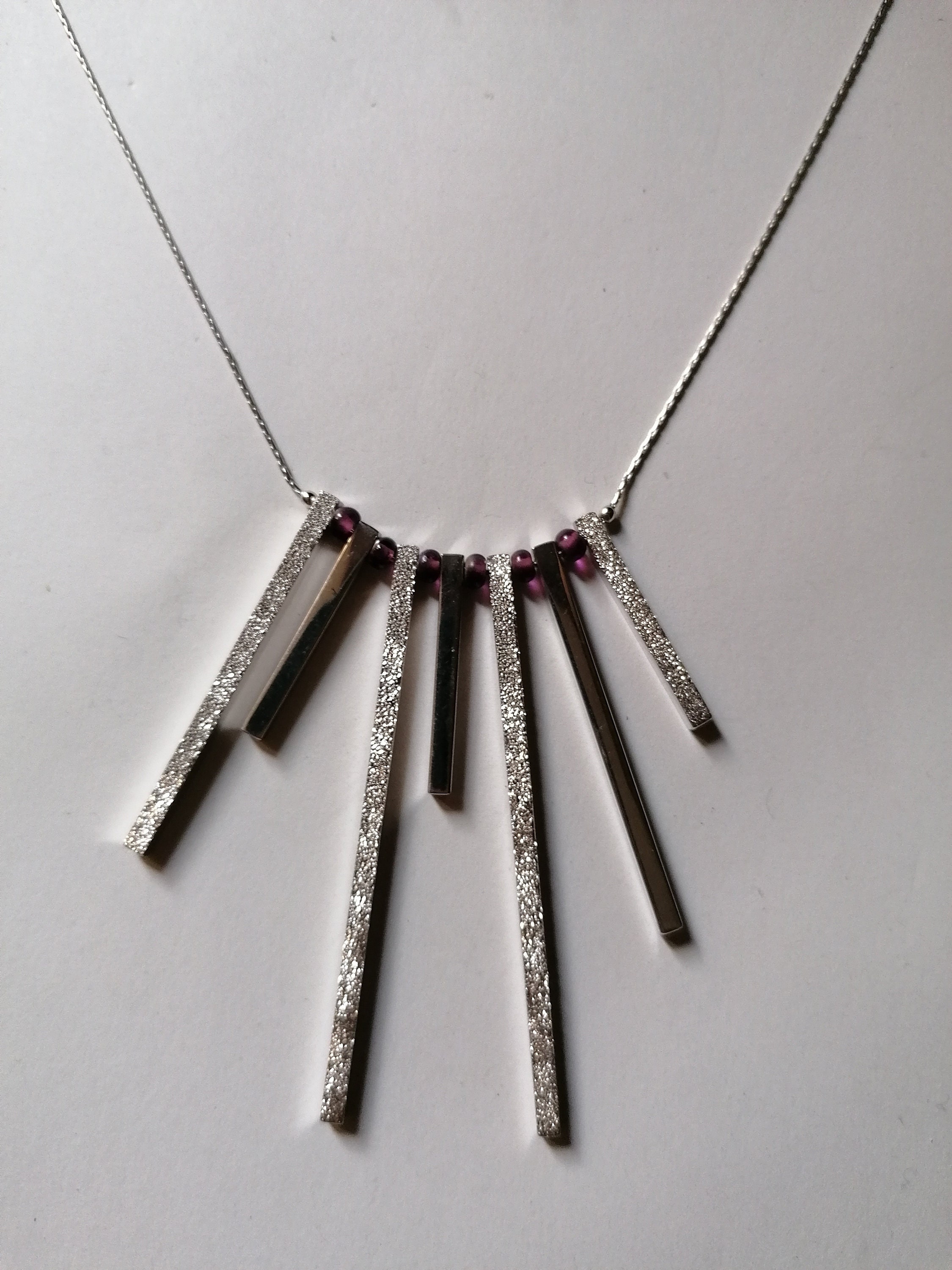 Collier rigide en argent avec pendentifs - Etsy France