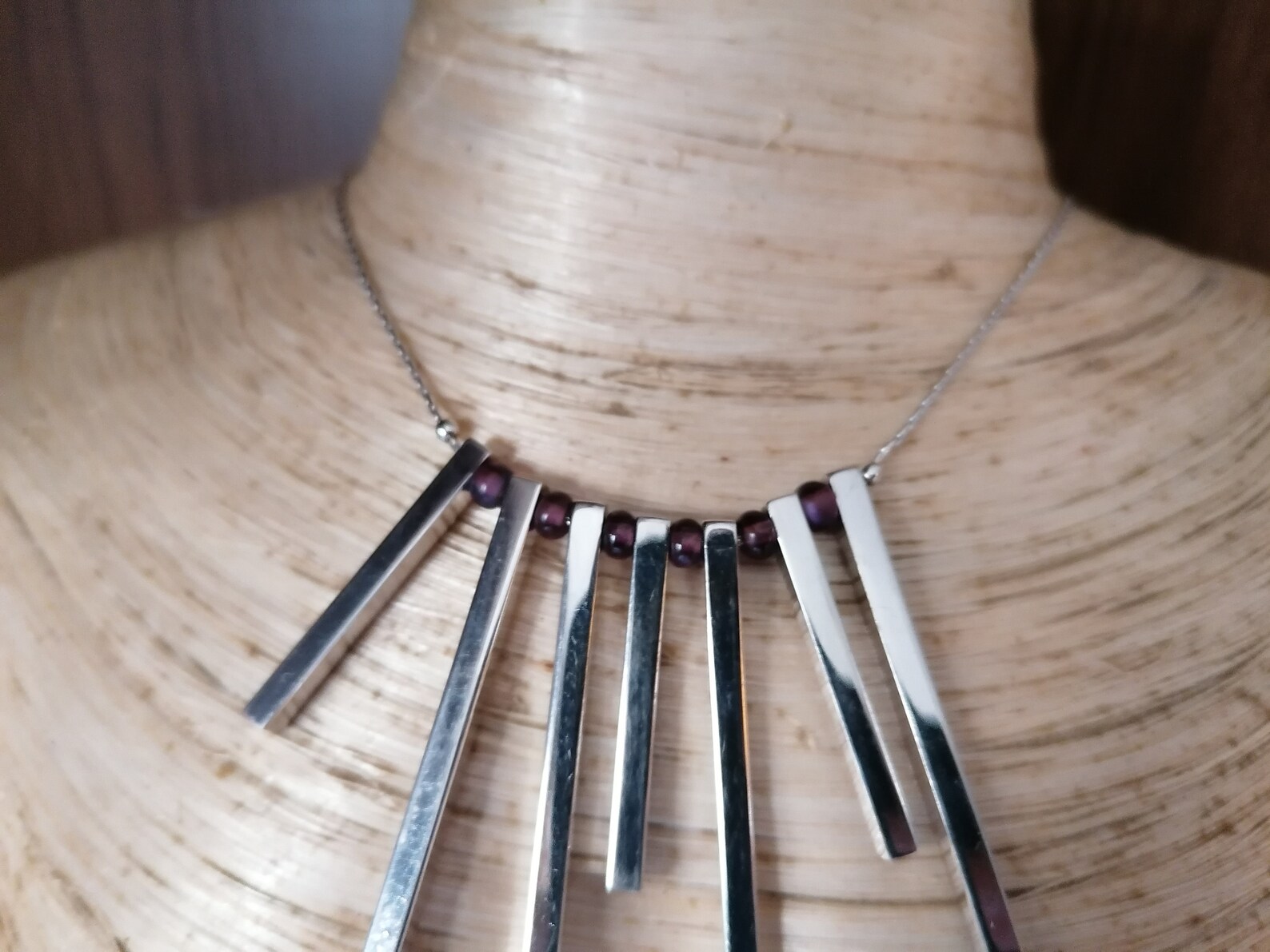 Collier rigide en argent avec pendentifs - Etsy France