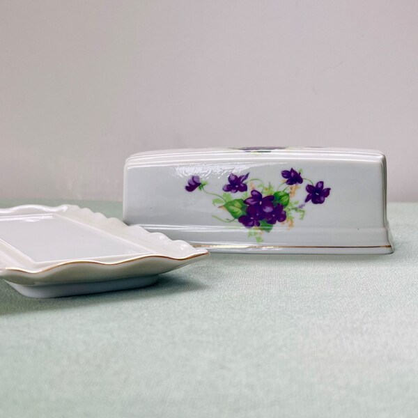 Vintage Violet Dish - Etsy