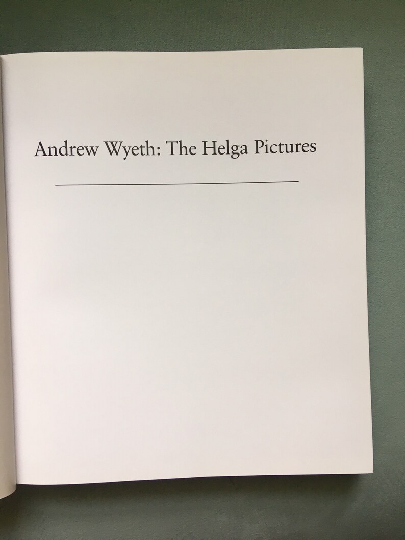The Helga Pictures by Andrew Wyeth Hardcover Book - Etsy