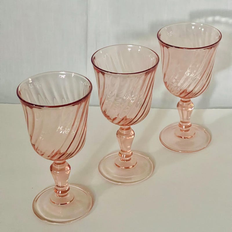 Pink Goblets - Etsy