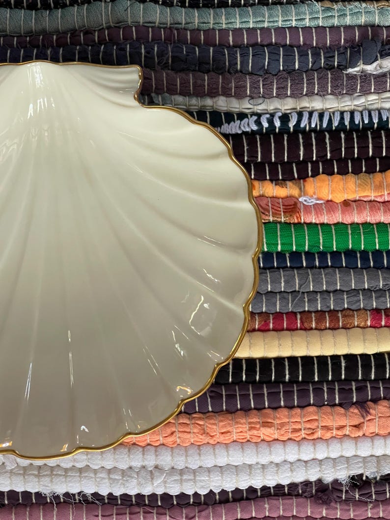 Lenox Gold Trimmed Seashell Soap Dish - Etsy