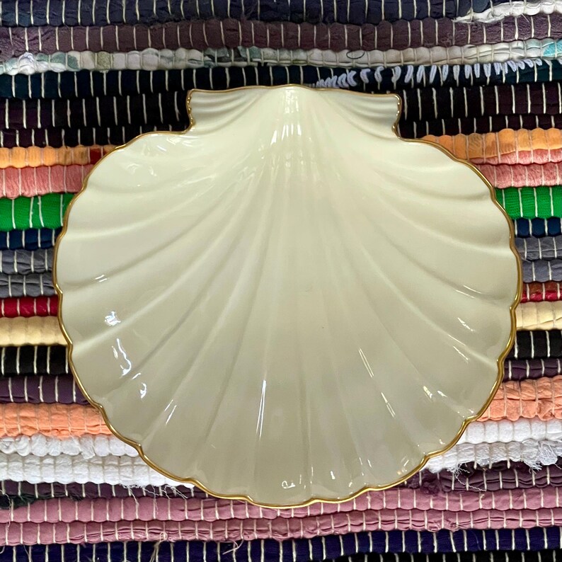Lenox Gold Trimmed Seashell Soap Dish - Etsy