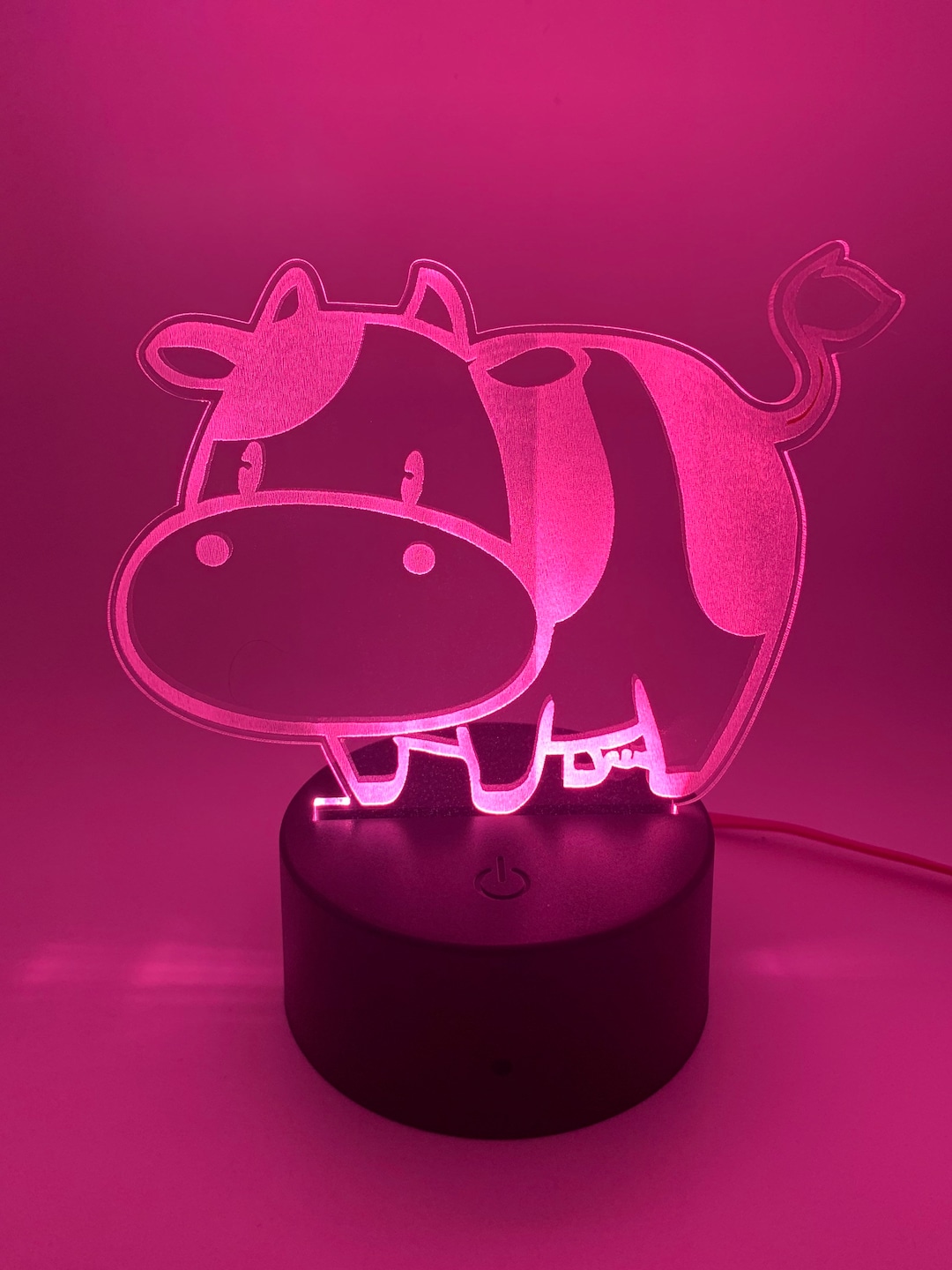 Farm Game Cow Lamp, Kawaii Harvest Lamp, Mini Cow Lamp - Etsy