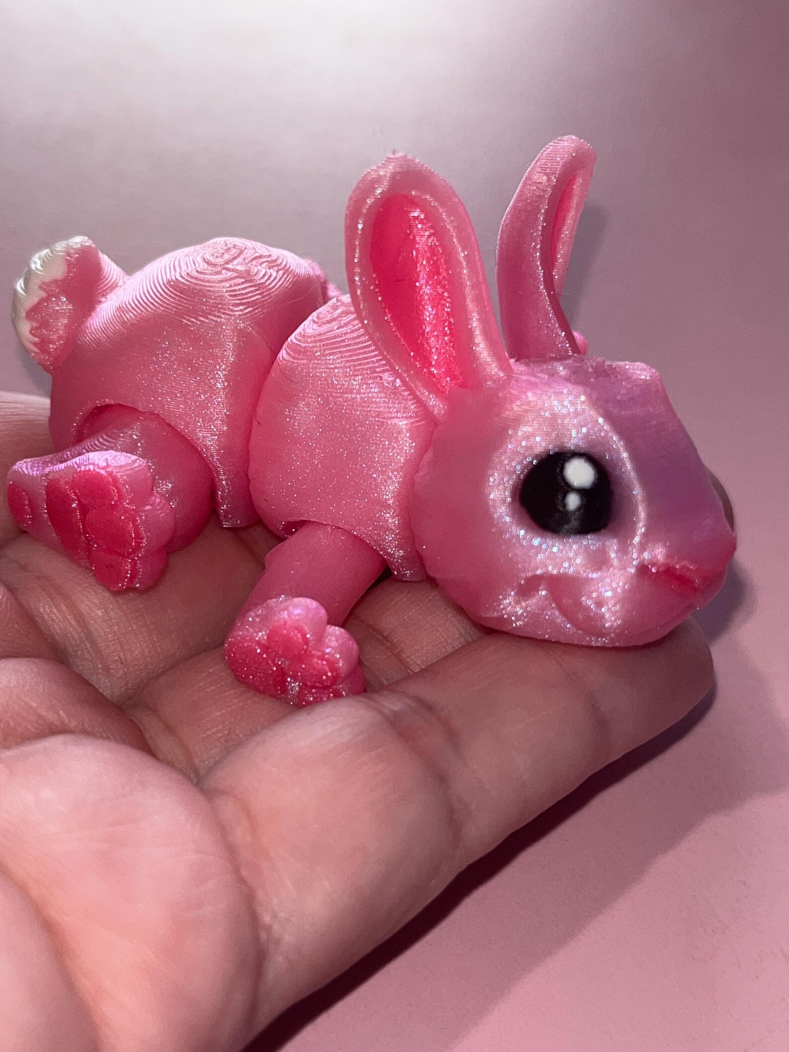 3D Printed Articulated Bunny, Fidget Flexi Rabbit - Etsy