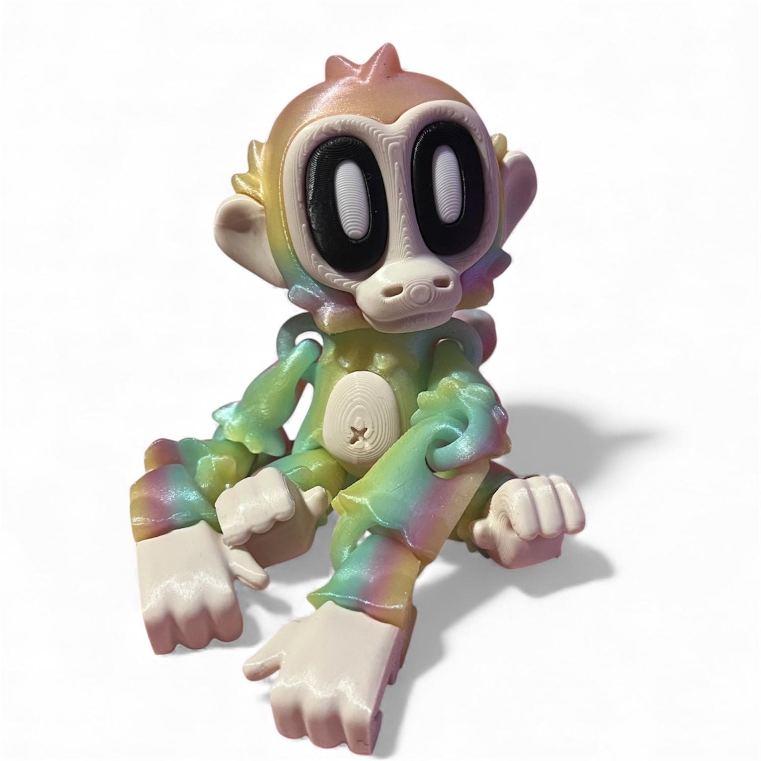 Blob Monkey, 3d Printed Blob Lab Articulated Flexi Monkeys With ...