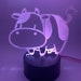 Farm Game Cow Lamp, Kawaii Harvest Lamp, Mini Cow Lamp - Etsy