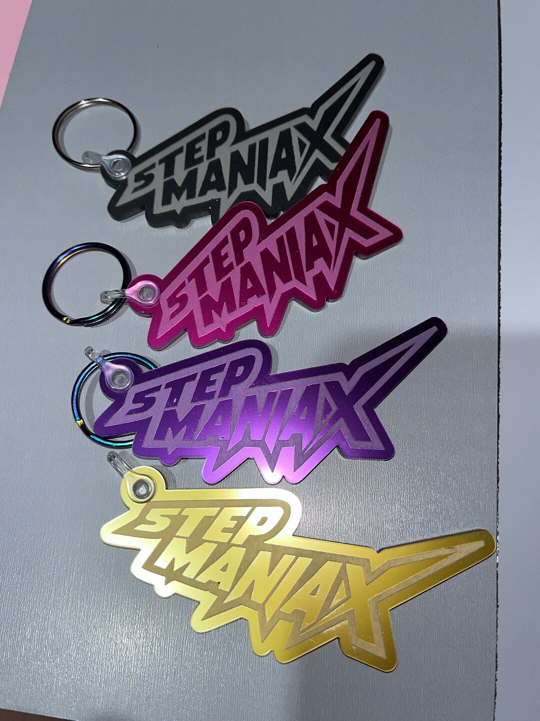 Stepmaniax Keychain, Metallic SMX Keychain - Etsy