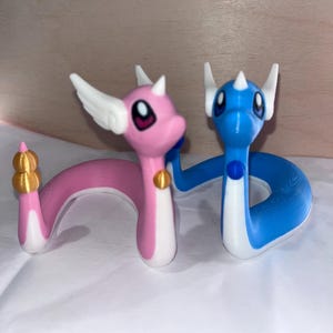 3d Printed Dragonair, Poke Dragon Figure - Etsy