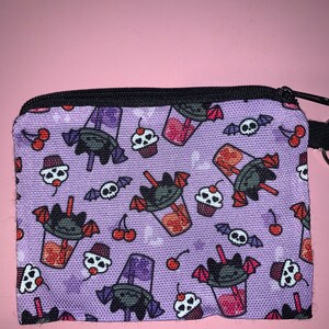 Emo Bats Coin Pouches, Pastel Goth Coin Purse, Emo Boba Tea Bats ...