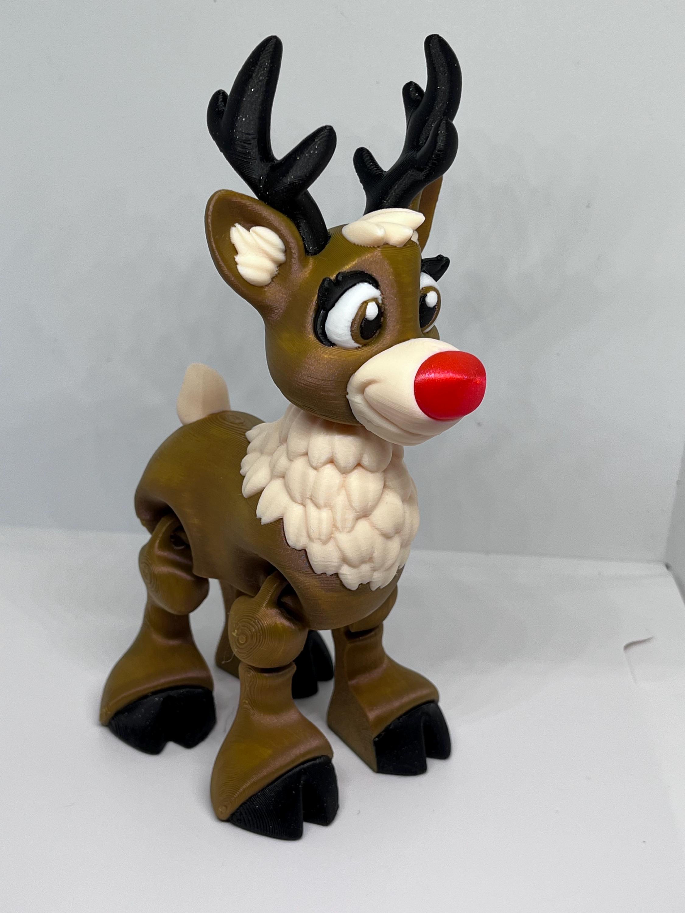 3d Printed Reindeer, Flexi Articulated Reindeer - Etsy