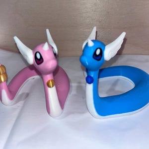 3d Printed Dragonair, Poke Dragon Figure - Etsy