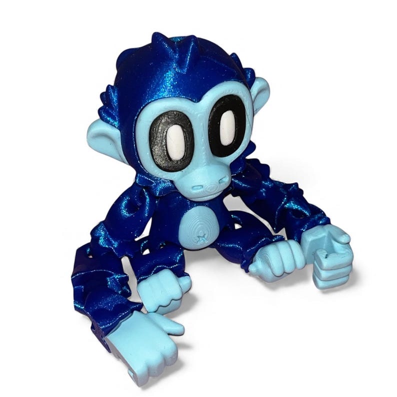 Blob Monkey, 3d Printed Blob Lab Articulated Flexi Monkeys With ...