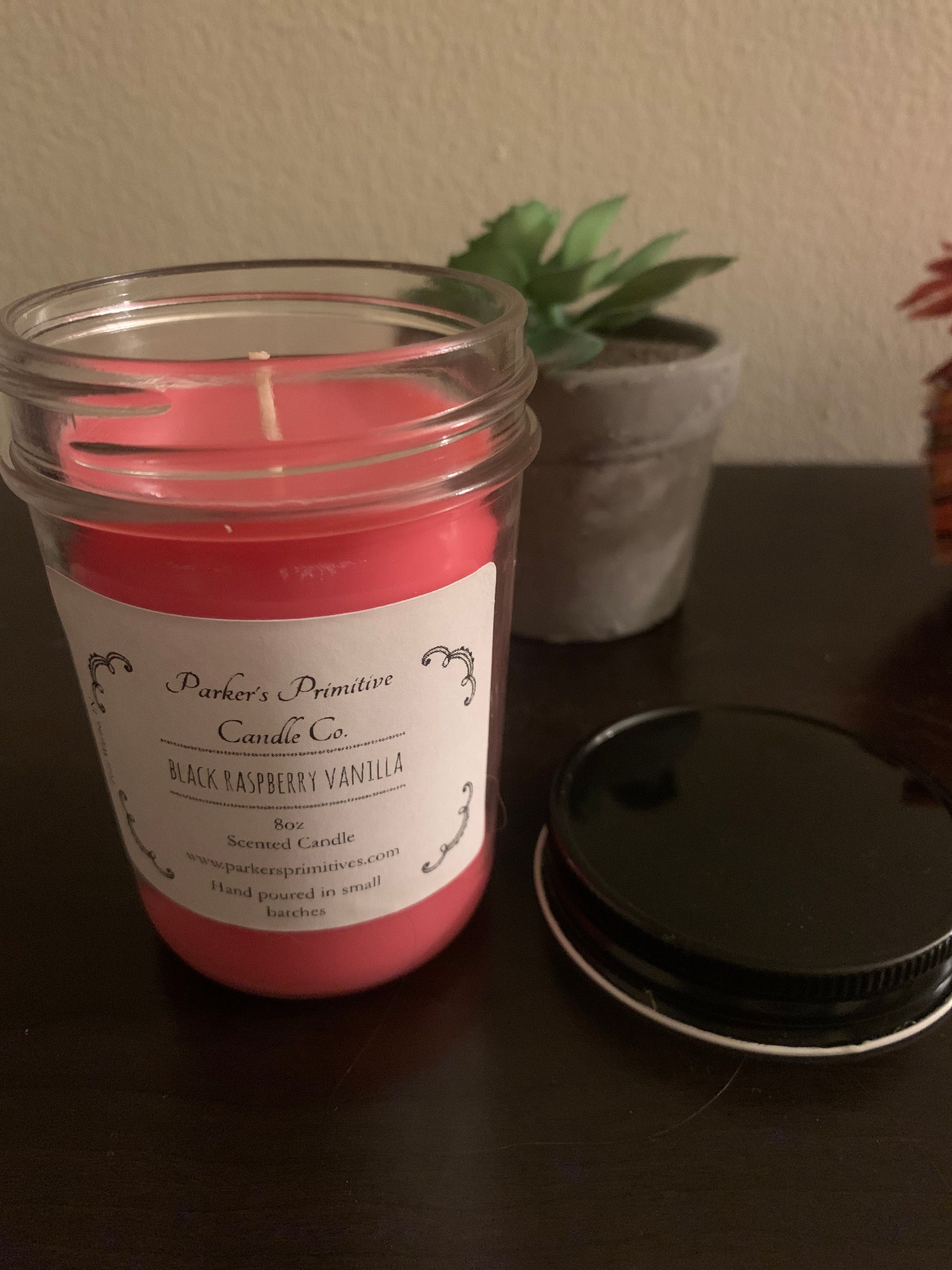 8oz Black Raspberry Vanilla Candle - Etsy