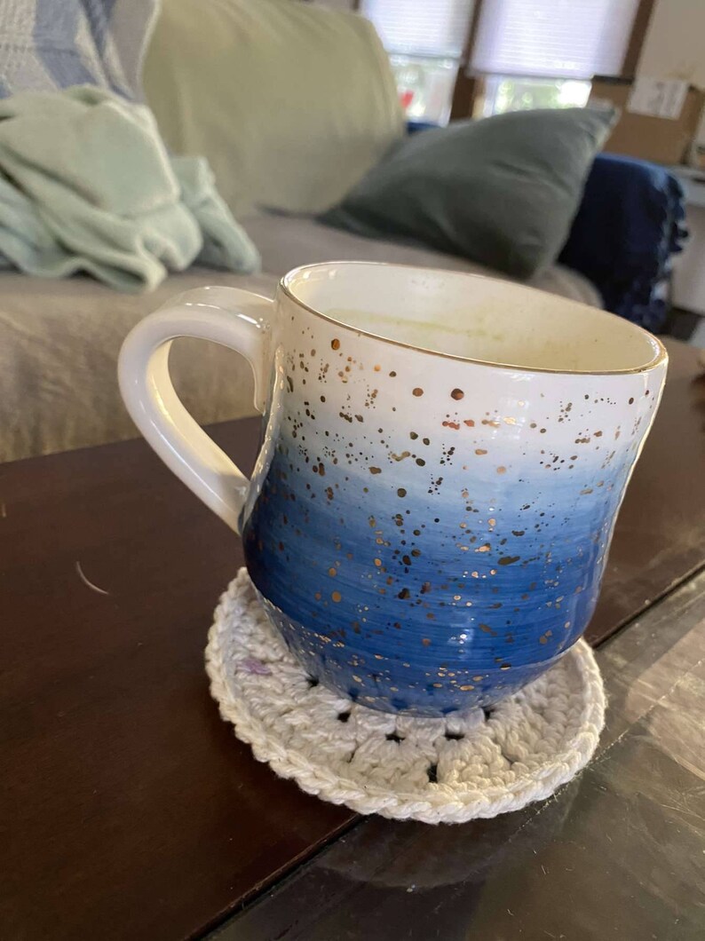 Coaster Set of 6, Crocheted Made to Order Coasters - Etsy