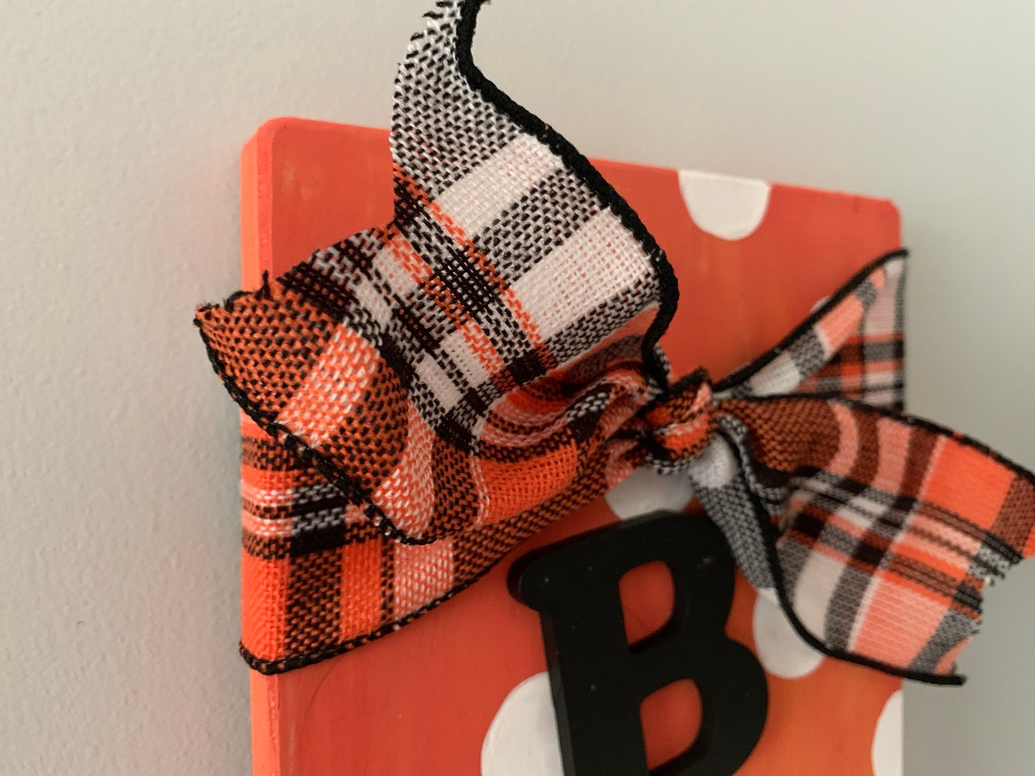 Whimsical Halloween Boo Wood Sign With Polka Dots - Etsy