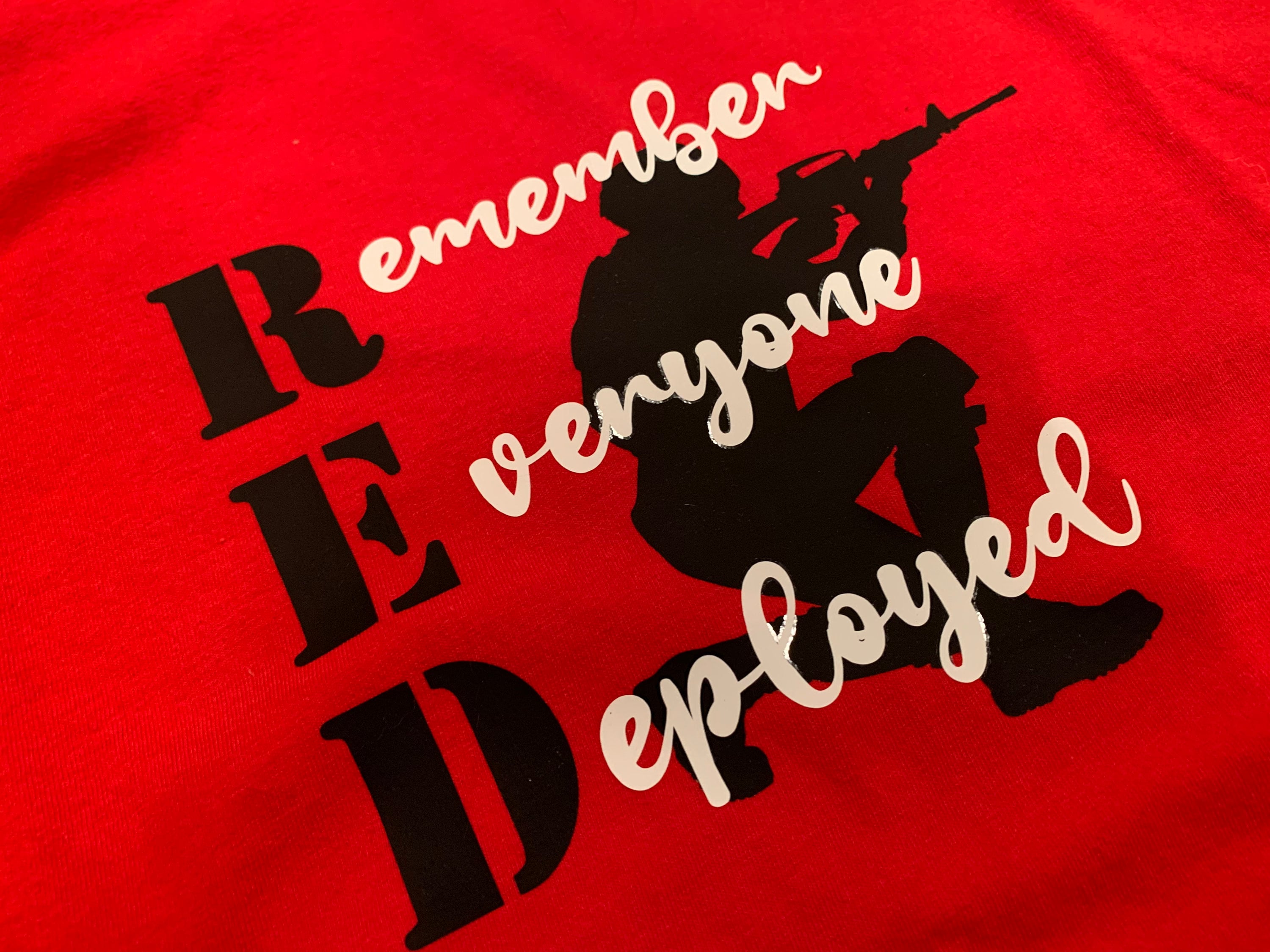 R.E.D. (remember Everyone Deployed) Tee Shirt or Sweatshirt / Hoodie ...