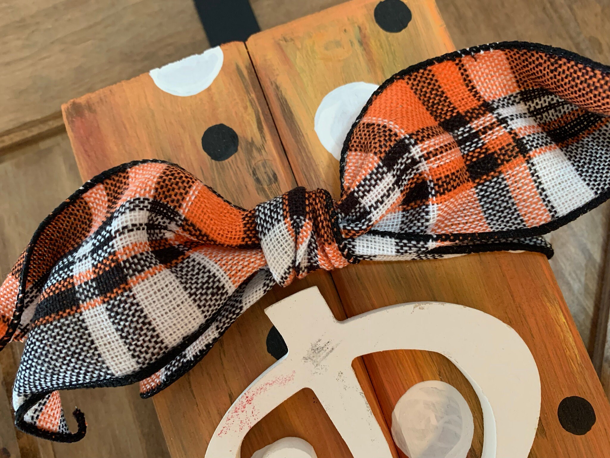 Whimsical Halloween Boo Wood Sign With Polka Dots - Etsy