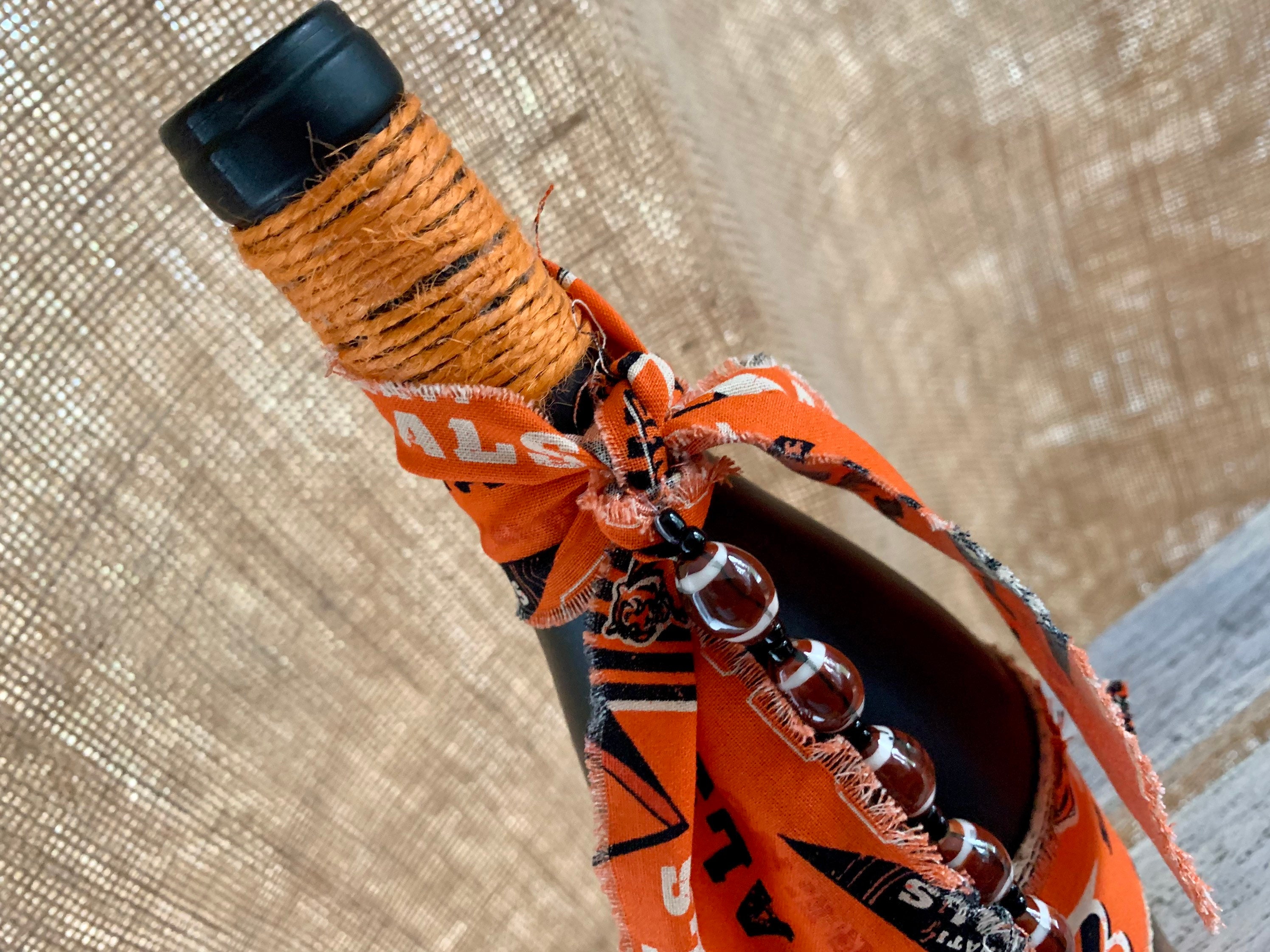 Cincinnati Bengals Football Wine Bottle Decoration - Etsy