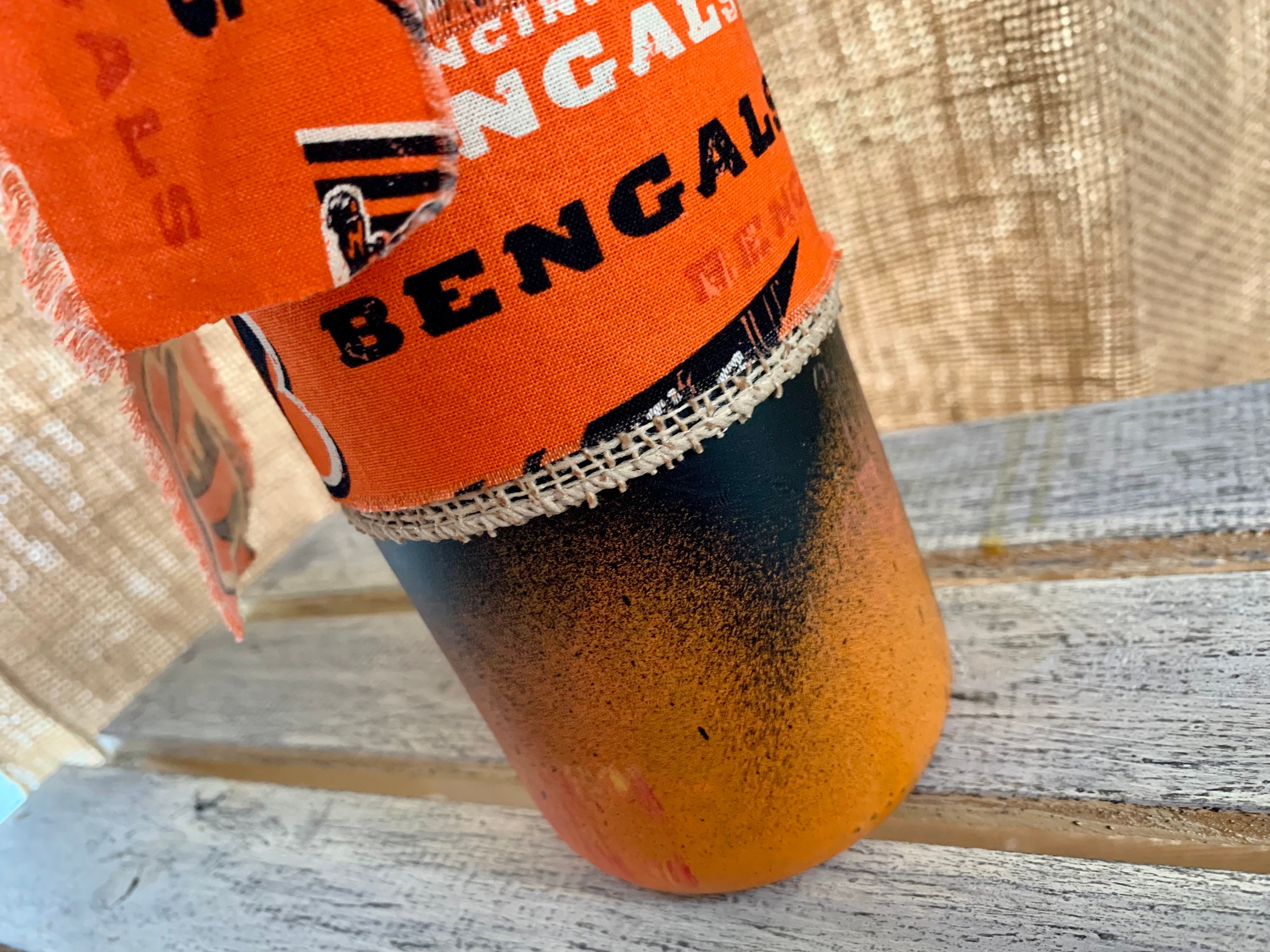 Cincinnati Bengals Football Wine Bottle Decoration - Etsy