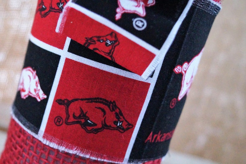 University of Arkansas Razorbacks Wine Bottle Decoration - Etsy