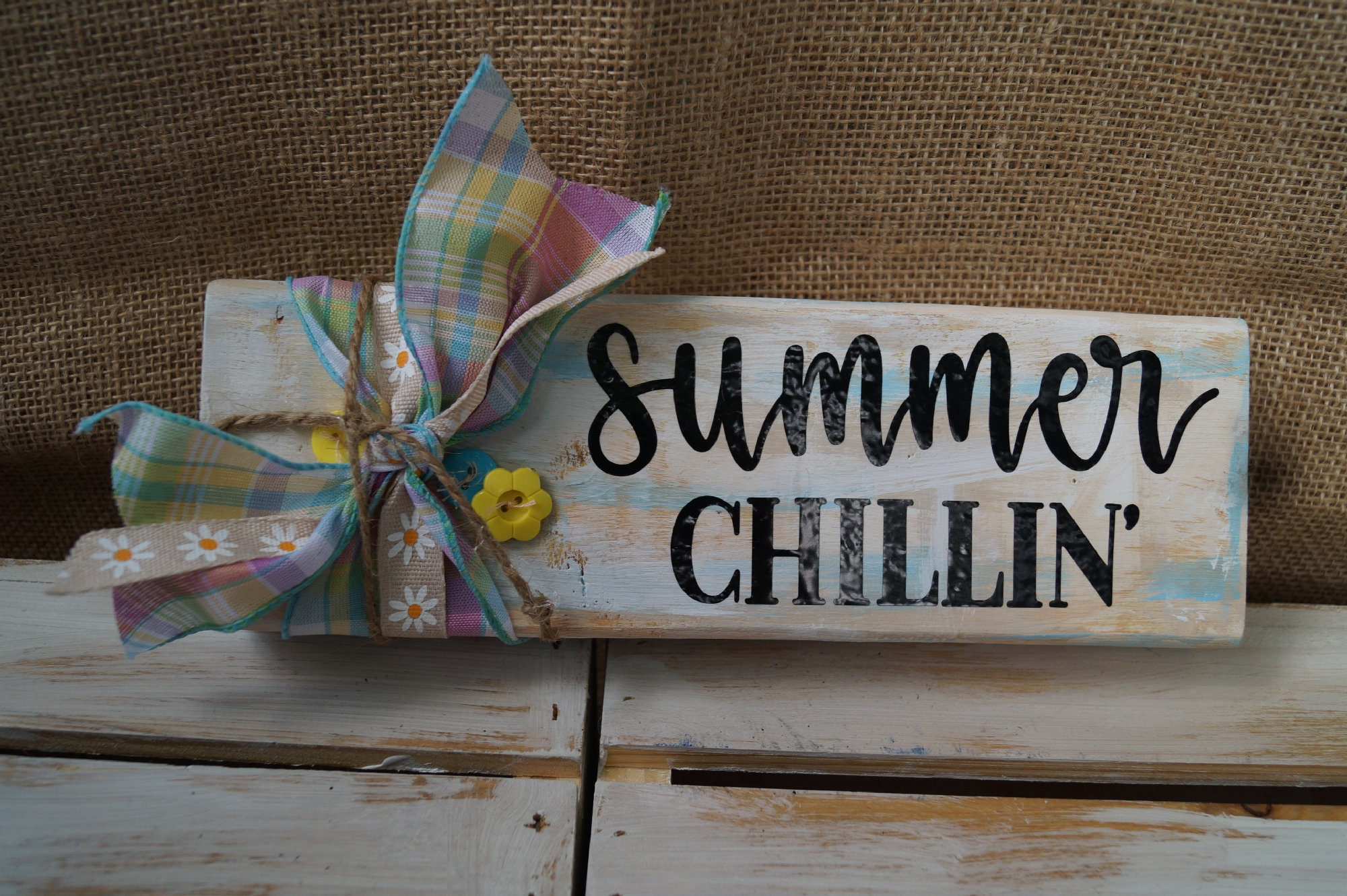 Summer Wood Block Shelf Sitter Sign, Relax and Unwind, Sun Seeker ...