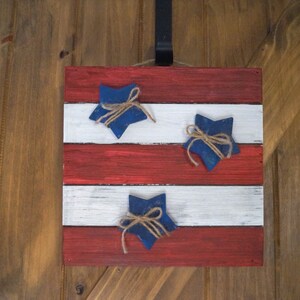 Stars and Stripes Square Pallet Wood Sign - Etsy