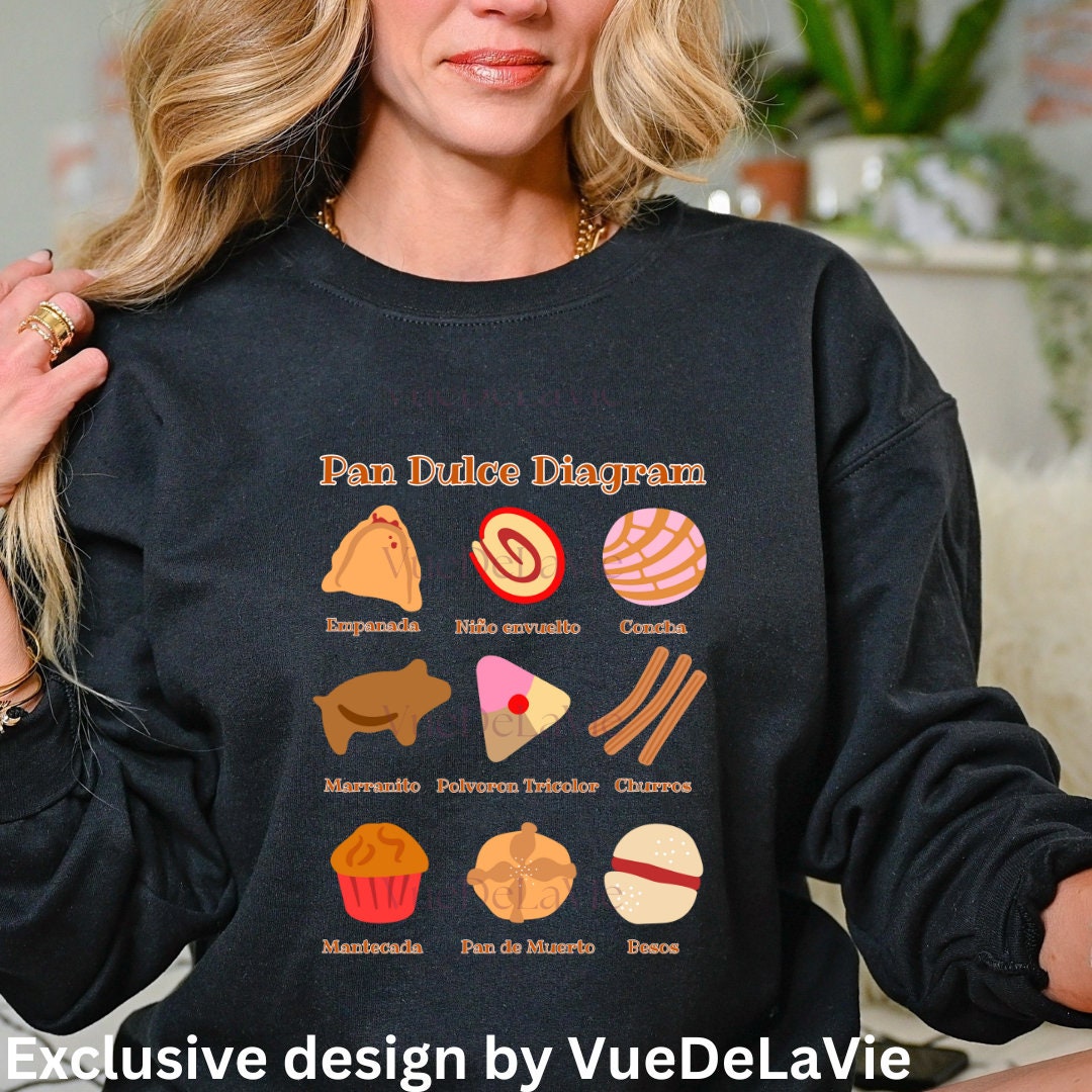 Pan Dulce Shirt the Original Pan Dulce Diagram Sweatshirt Vuedelavie ...
