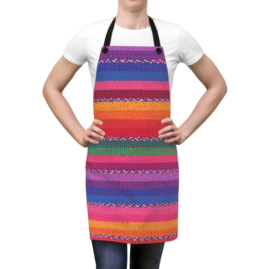 Mexican Serape Allover Print Apron | Colorful Latino-inspired Kitchen ...