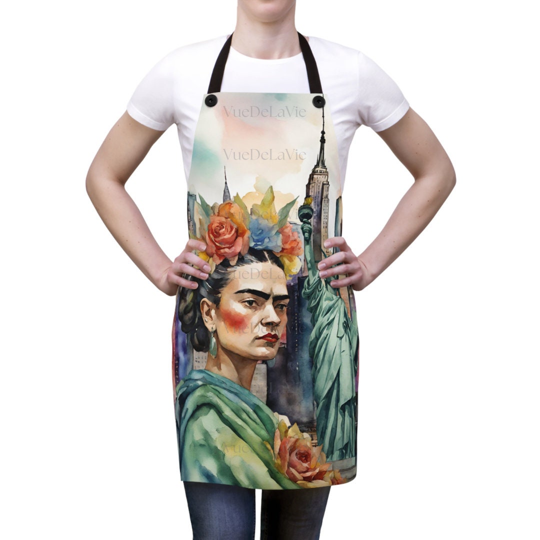 Frida Gift NYC Artistic Statue of Liberty Apron Vuedelavie Bello Mandil ...