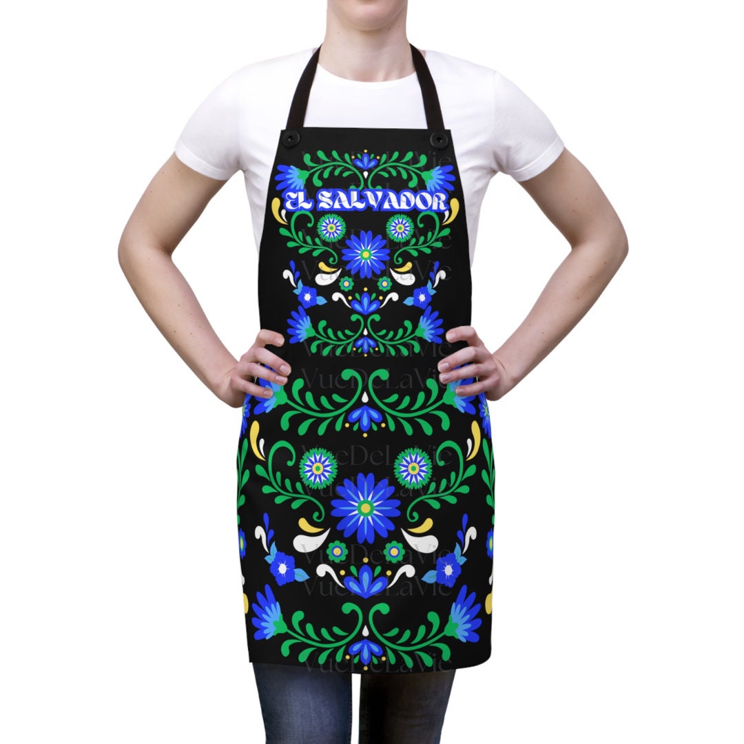 El Salvador Gift El Salvador Folklore Black Aprons Bello Delantal ...