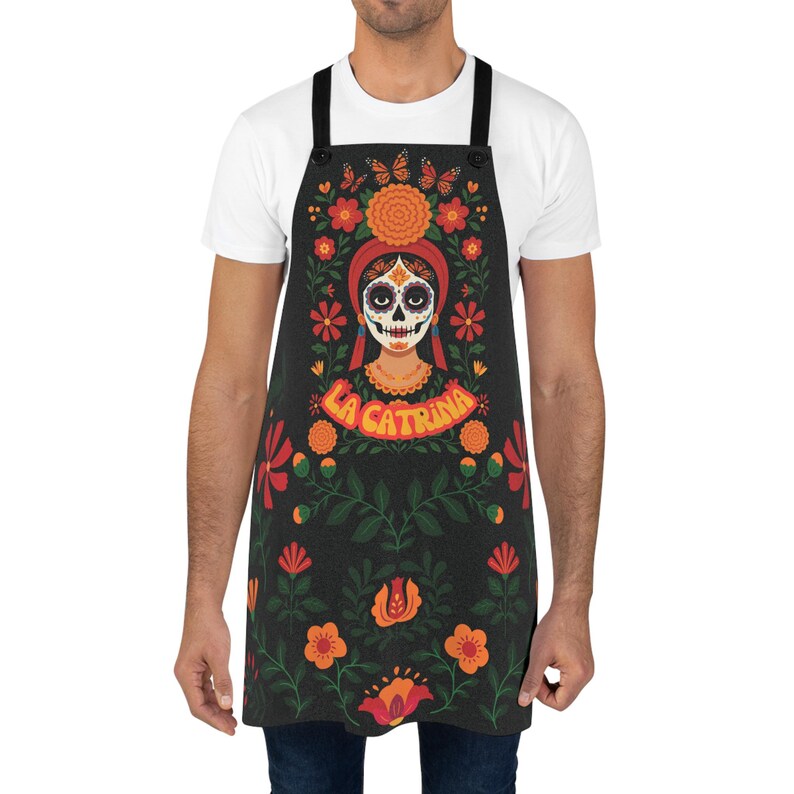 La Catrina Folklore Apron - Day of the Dead Cooking and Crafting ...